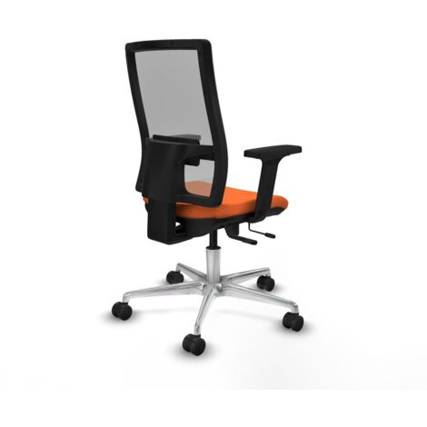 Siège ergonomique de bureau contre le mal de dos Hornas orange ...
