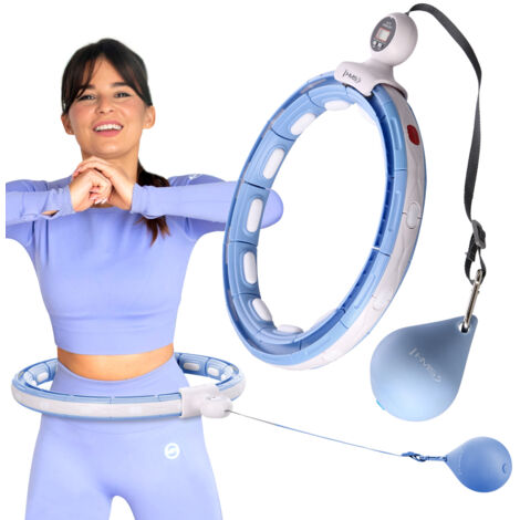 Hula hoop magnétique HHM15 bleu avec compteur HMS et gaine minceur ...