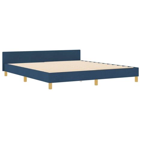 Cama Azul 180x200 cm Tela vidaXL