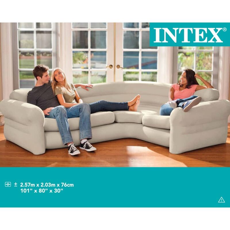 Sofa Divano Angolare Gonfiabile 257x203x76 cm 68575NP INTEX