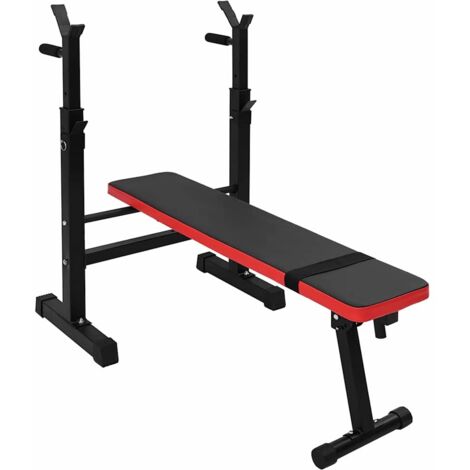 Panca per pesi Nero 67 x 126.5 x 111 cm VidaXL