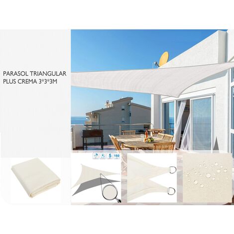 Parasol Triangular Plus Crema