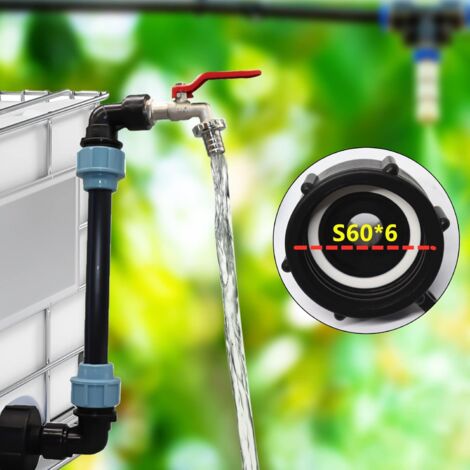 Col de Cygne IBC Adaptateur: avec Sortie Robinet 3/4 Pouce Adaptateur ...