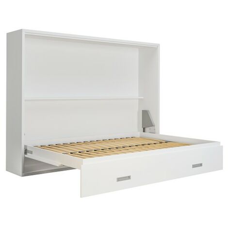 Lit rabattable Skyros 140x200cm blanc