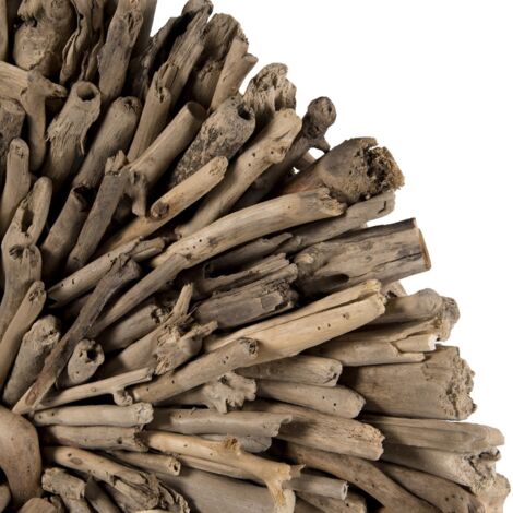 Décoration murale ronde SAM 80 cm en bois flotté design organique ...