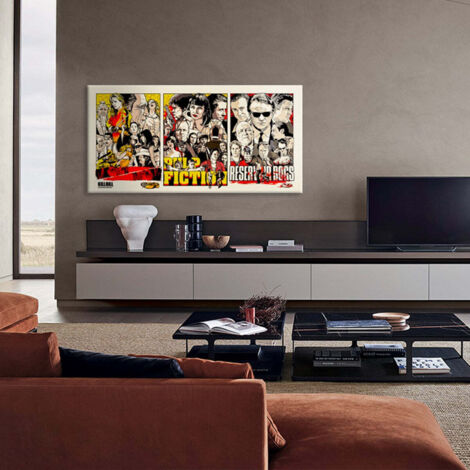 Tarantino locandine film - Quadro stampa su Canvas montato su telaio in ...