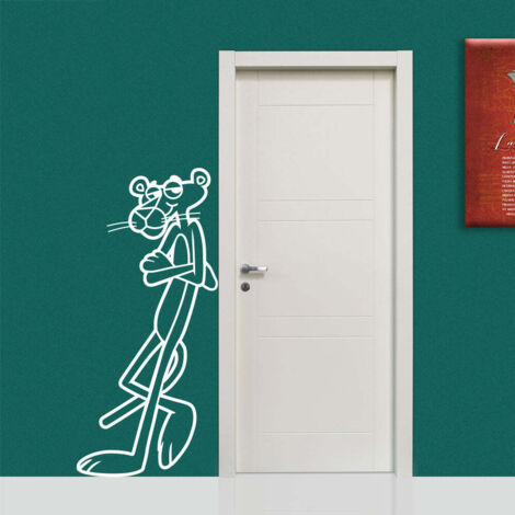 PANTERA ROSA - Adesivo murale wall sticker in vinile 55x120 cm - Colore ...