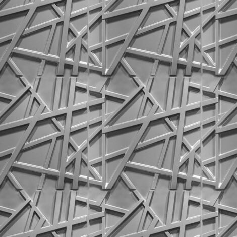 RANDOM grigio-metal-opaco - Pannello parete in PVC a rilievo 3D ...