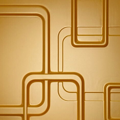 SMART giallo-metal-opaco - Pannello parete in PVC a rilievo 3D ...