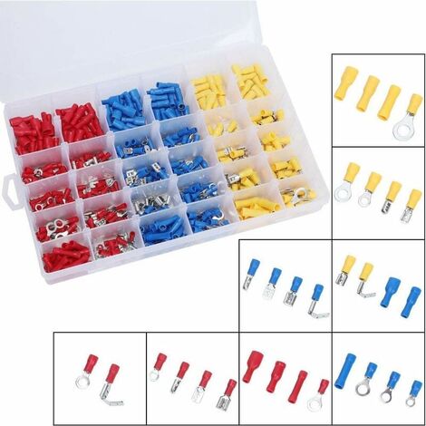 480pcs Cosses Electriques, Cosse Electrique plates Connecteurs, Bornes ...