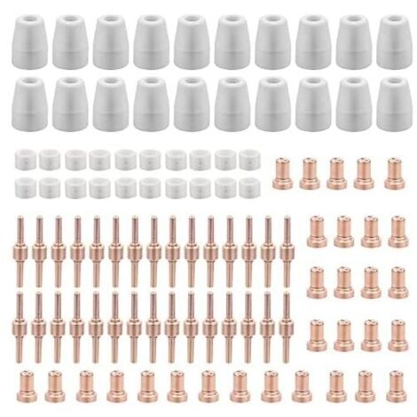 120 Pièces PT31 Consommables Plasma Decoupeur Plasma Parkside Cut 30 40 ...