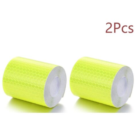 2Pcs Jaune Fluorescent 5cm 3M pour coller et couper - ruban ...
