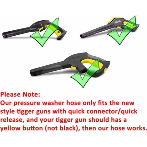 STYDDI Tuyau de rechange pour nettoyeur haute pression 10 m pour nettoyeurs haute pression ...