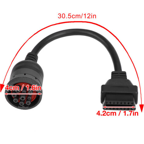 Adaptateur d'interface de diagnostic de camion, interface de diagnostic de camion femelle 16 ...