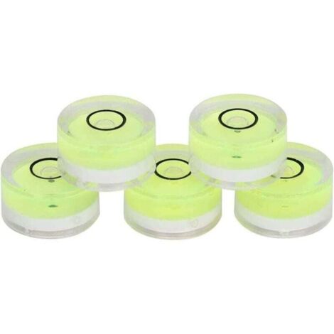 5pcs 15mm Niveau Circulaire Niveau à Bulle Rond Mini Niveau Ronde Bulle ...
