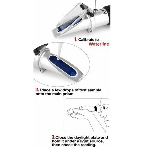 GABRIELLE 4 en 1 Réfractomètre antigel pour vérifier le point de ...