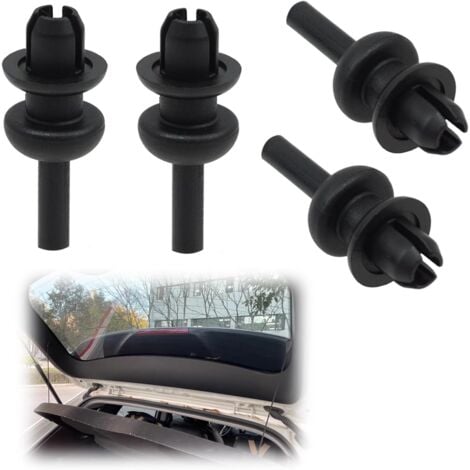Clips Peugeot 30 Rivets Plastique Noir 4mm - Clips Fixation Panneau ...