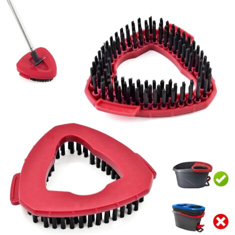 Lot de 2 têtes de balai à récurer de rechange compatibles avec la base ...