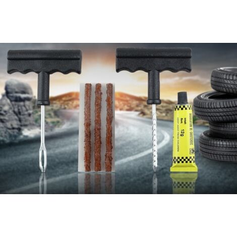 Kit de Réparation Crevaison Voiture Anti Crevaison Moto et Vélo ...