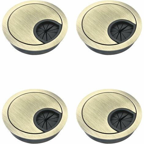 2 Pcs Passe Cables Bureau 60mm, Cache Trou de Cable Passe Fil en ...