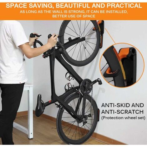 Support mural pour vélo - Pour les supports de roue de stationnement ...