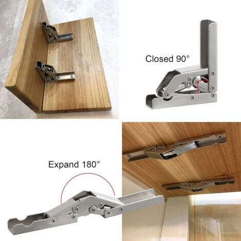 Équerre Pliante Robuste, 4PCS Support Console Pliable, Supports D ...