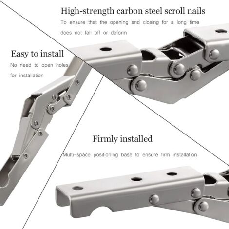 Équerre Pliante Robuste, 4PCS Support Console Pliable, Supports D ...