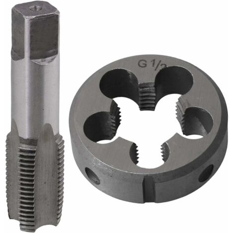 Filetage BSP 1/2 en alliage d'acier + taraud à main en acier rapide ...