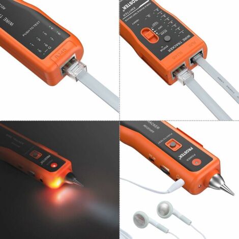 XQ 350 Testeur RJ45 Traceur de Câble Électrique RJ45 RJ11 avec Écouteur ...