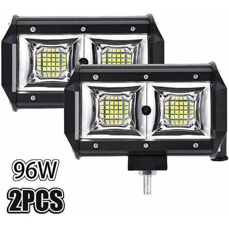 Phare de Travail LED, 5''96W Projecteur LED Voiture 12V Etanche IP68 ...
