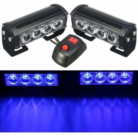 Lumière stroboscopique, 2PCS Un à Deux LED Voyant d'avertissement ...