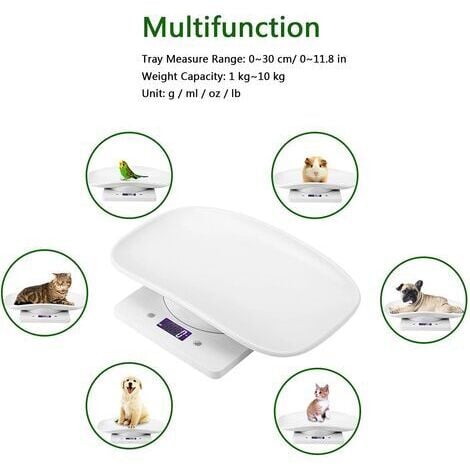Balance Électronique pour Animaux de Compagnie, Petit Balance Numérique ...