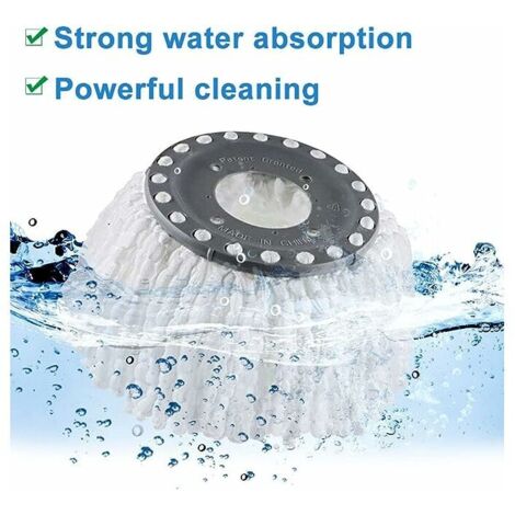 Tigrezy-3Pcs Têtes Microfibre Balai, Mop Heads, Tête de Vadrouille ...