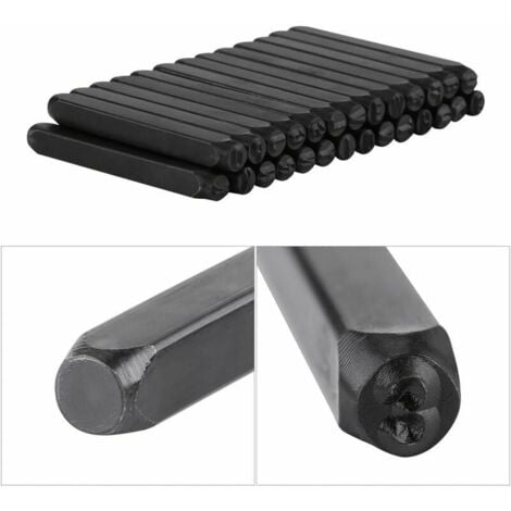 Tigrezy Ensemble de poinçons en Acier au Carbone Lettres et Chiffres de ...