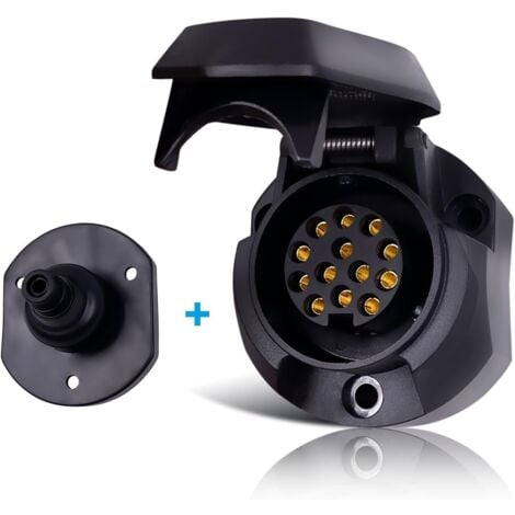 Prise Remorque 13 Broches, Prise 13 Pôles, Contact à vis Selon ISO ...