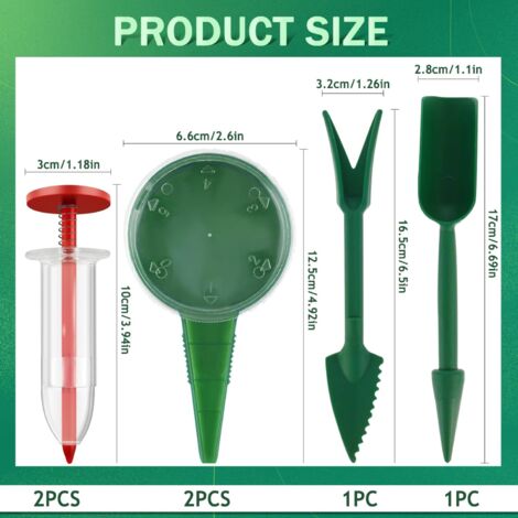 Mini épandeur de graines, distributeur de graines à 5 vitesses, outil ...