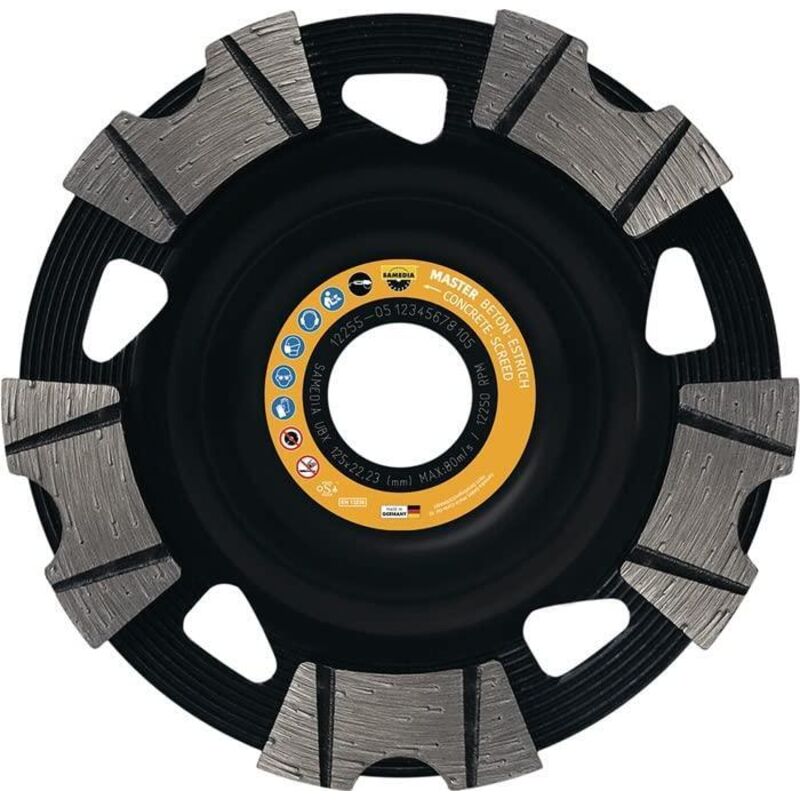 Disque a meuler diamant Samedia 350036 125x22 23 mm