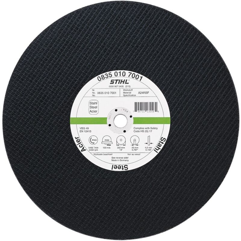 Disque abrasif Stihl 300 DF 300 mm pour le métal