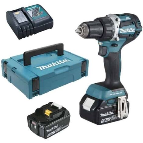 Perceuse Makita DDF484RTJ 18 V 2x5 0 Ah accu.