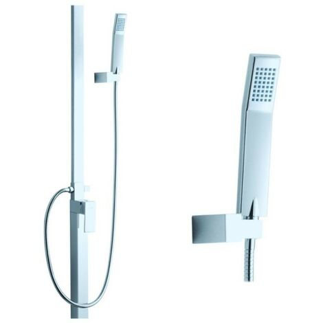 Groupe de douche 230H cm réglable avec pomme de douche chromée - Linear Big