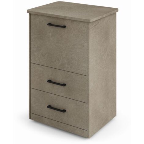 Table à repasser avec 2 tiroirs couleur argile 57x44x89H cm