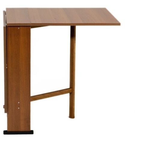 Console pliante peu encombrante coloris noyer 21x74x78H cm - Misty