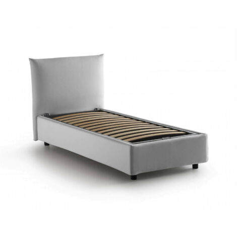 Talamo Italia Lit simple Marina, Lit conteneur avec revêtement en tissu ...