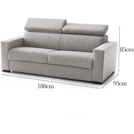 Talamo Italia Canapé fixe Alexandra, Canapé 2 places, 100% Made in ...
