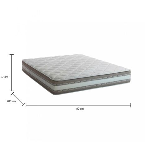 Talamo Italia Matelas simple Odessa, Matelas déhoussable en Memory Foam ...
