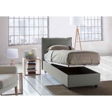 Talamo Italia Lit simple Penelope, Lit conteneur avec revêtement en ...