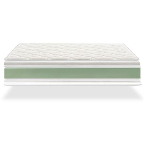 Dmora Matelas Deluxe pour un carré et demi, structure en Mousse à ...