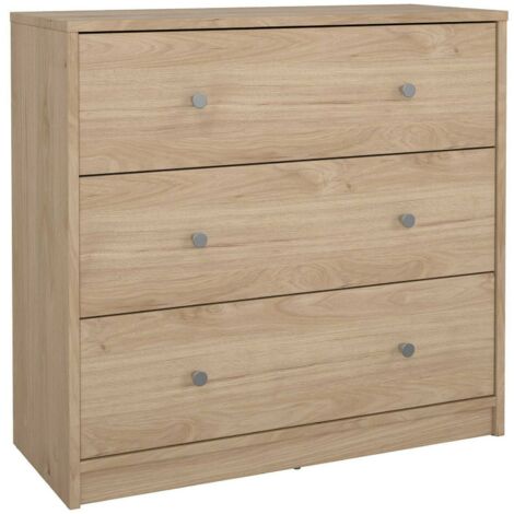 Commode Alert, 3 tiroirs, ouverture coulissante, 30,1x72,4x68,3h cm ...