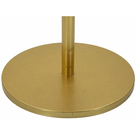 Table basse Argile, porte-revues, forme circulaire, 41x41x80h cm or