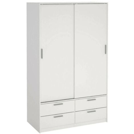 Garde-robe 2 Portes Frediana, Armoire Chambre, Porte-manteaux, 2 ...